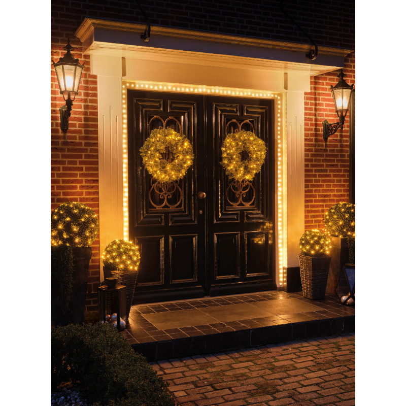 Luces micro LED extra densas 8 funciones efecto flash uso exterior